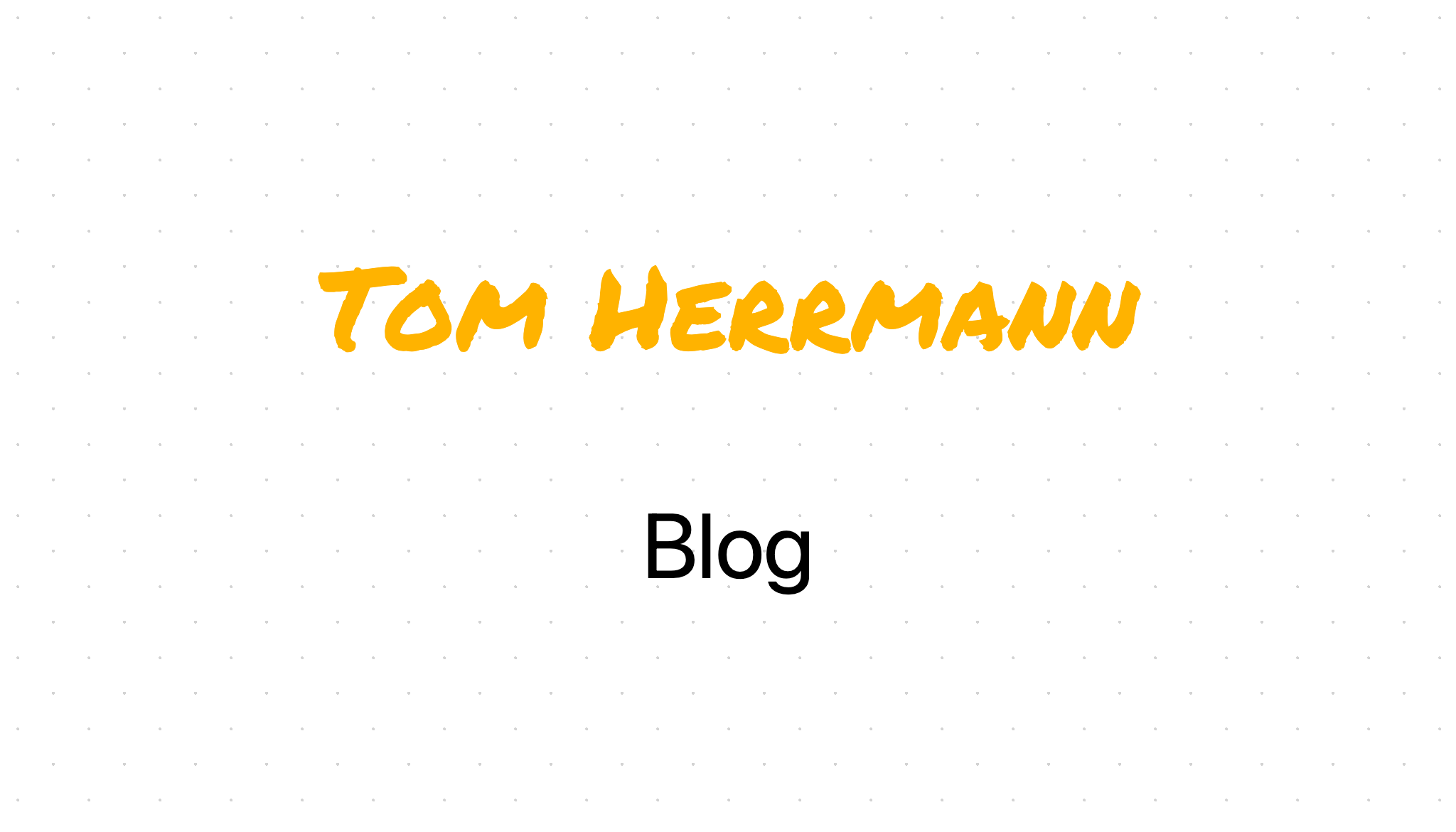 Blog | Tom Herrmann - Gummibeer